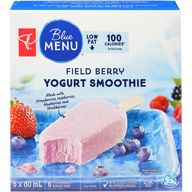 PC Blue Menu Field Berry Yogurt Smoothie Bars | PC.ca