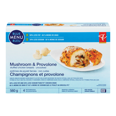 PC Blue Menu Blue Menu Chicken Breast, Mushroom Provolone Stuffed | PC.ca