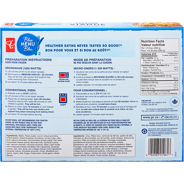 PC Blue Menu Meat Lasagna | PC.ca