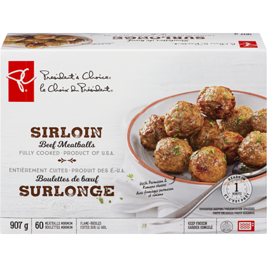 PC Sirloin Beef Meatballs | PC.ca