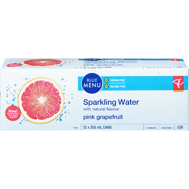 PC Blue Menu Pink Grapefruit Sparkling Water | PC.ca