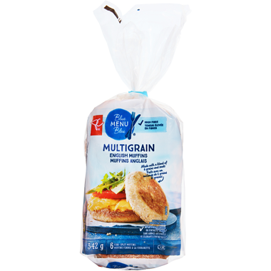 PC Blue Menu Multigrain English Muffins | PC.ca