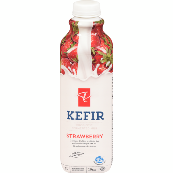 PC Strawberry Kefir Probiotic Fermented 1% M.F. Milk | PC.ca