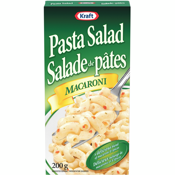 Pasta salad in a box store