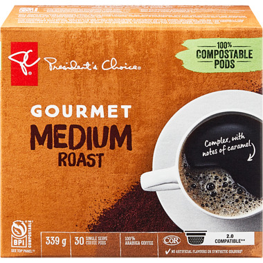 PC Gourmet Medium Roast Single Serve Coffee Pods | PC.ca