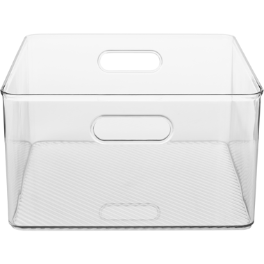 Grand bac de rangement polyvalent carré, acrylique transparent PC | PC.ca