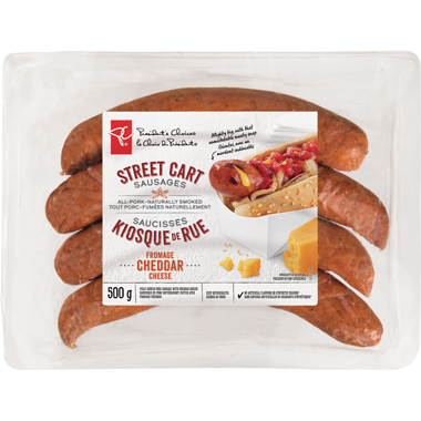 PC Street Cart Sausages™ Cheddar Cheese | PC.ca