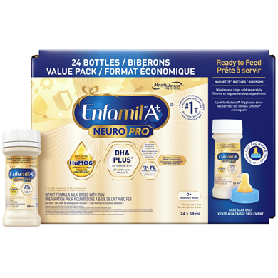 A NeuroPro Baby Formula 0 12 months Ready to Feed Nursettes Case