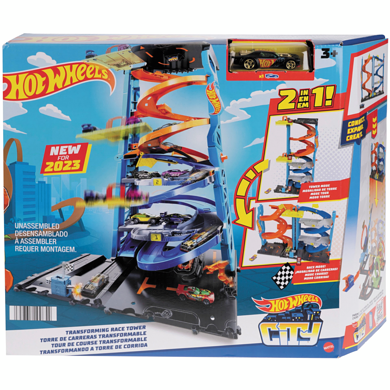 Transforming Race Tower playset