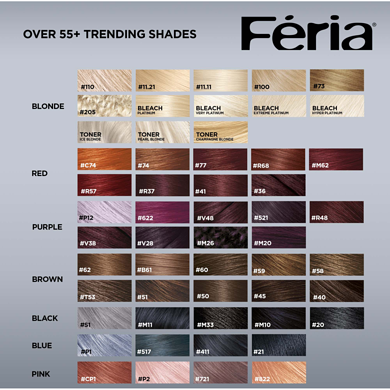 Loreal Hair Color Chart Feria